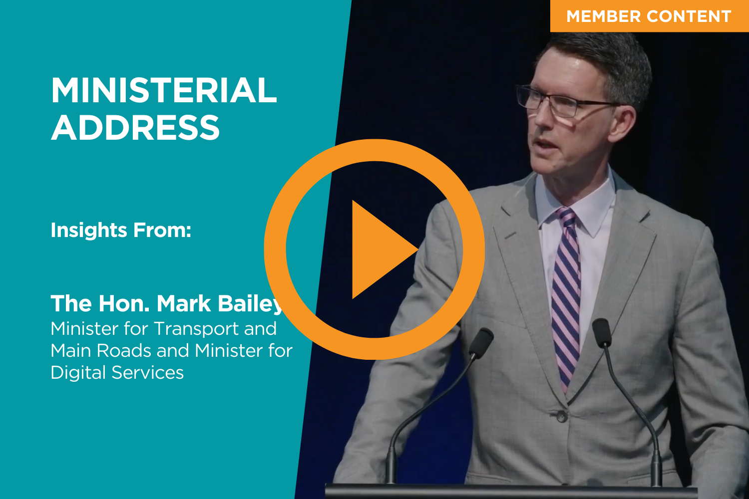 Ministerial Address: The Hon. Mark Bailey - Insights | Public Sector ...